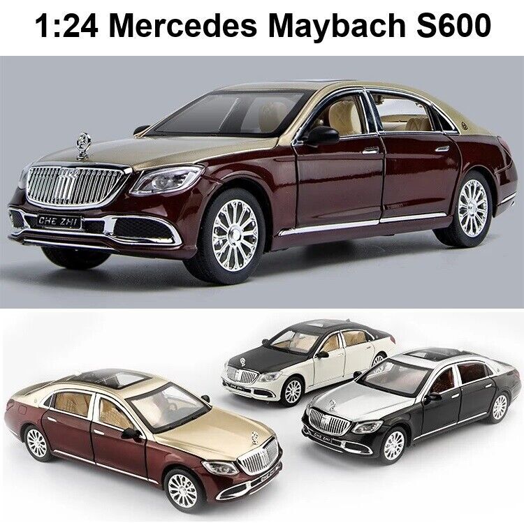 WOWMART.COM.AU -1:24 Alloy Diecast Mercedes Benz Maybach S600 Car Model ...