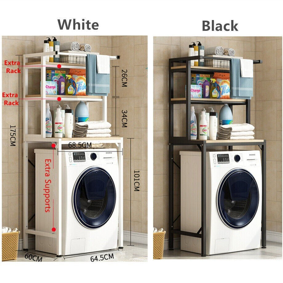 WOWMART.COM.AU -Heavy Duty Metal 3-Tier Over Washing Machine Storage ...