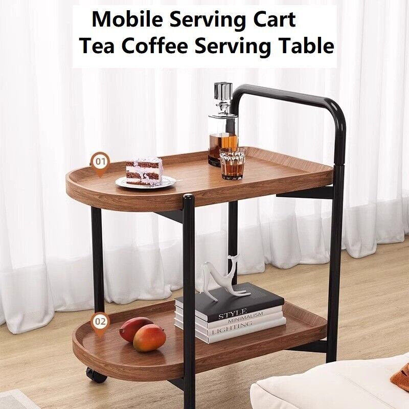 WOWMART.COM.AU -Mobile Serving Cart Tea Coffee Serving Table Kitchen ...