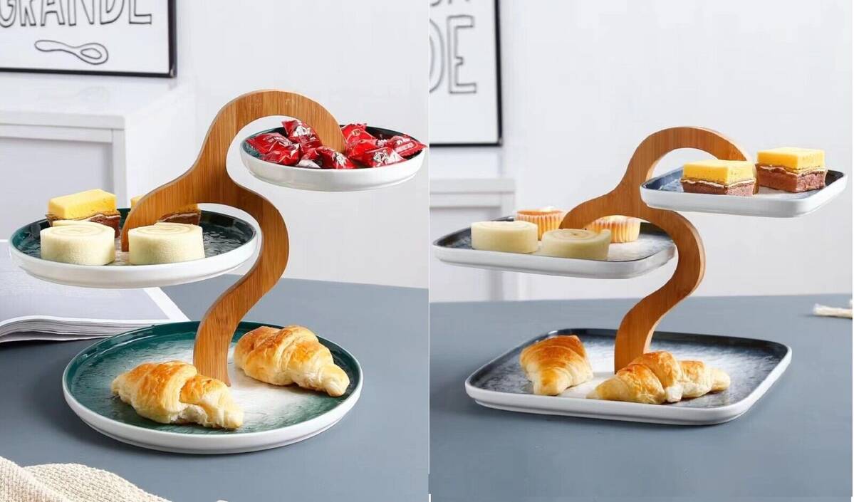 WOWMART.COM.AU- 3 Tier Porcelain Afternoon Tea Dessert Serving Plate ...