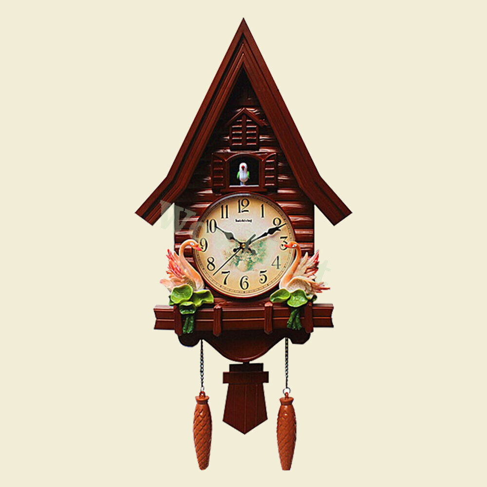 WOWMART.COM.AU -Vintage Wall Mounted Pendulum Quartz Cuckoo Clock ...