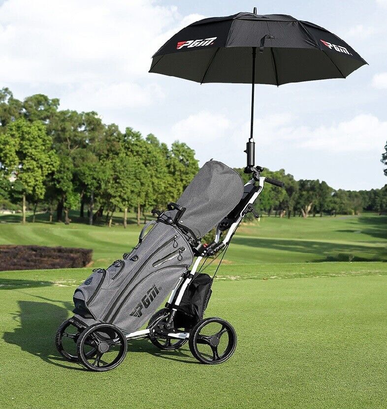 WOWMART.COM.AU -PGM 4 Wheel Push Pull Golf Buggy Trolley Push Cart Aluminum Foldable Lightweight