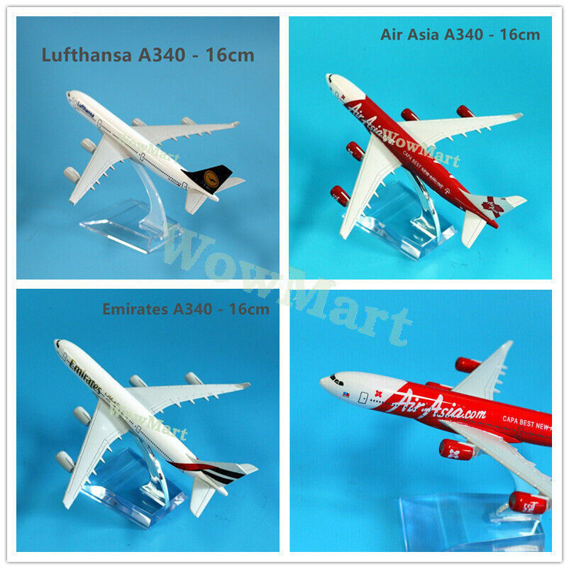 WOWMART.COM.AU -Diecast Metal Aluminium Airbus A340 Plane Model Varies ...