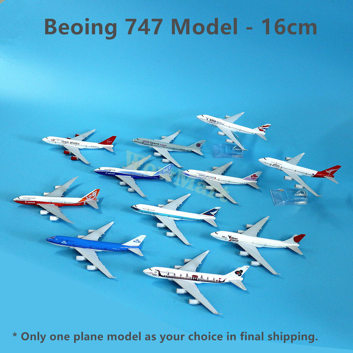 WOWMART.COM.AU -Super Quality Metal Various Airline Boeing 747 Plane Model Collection 16cm #B