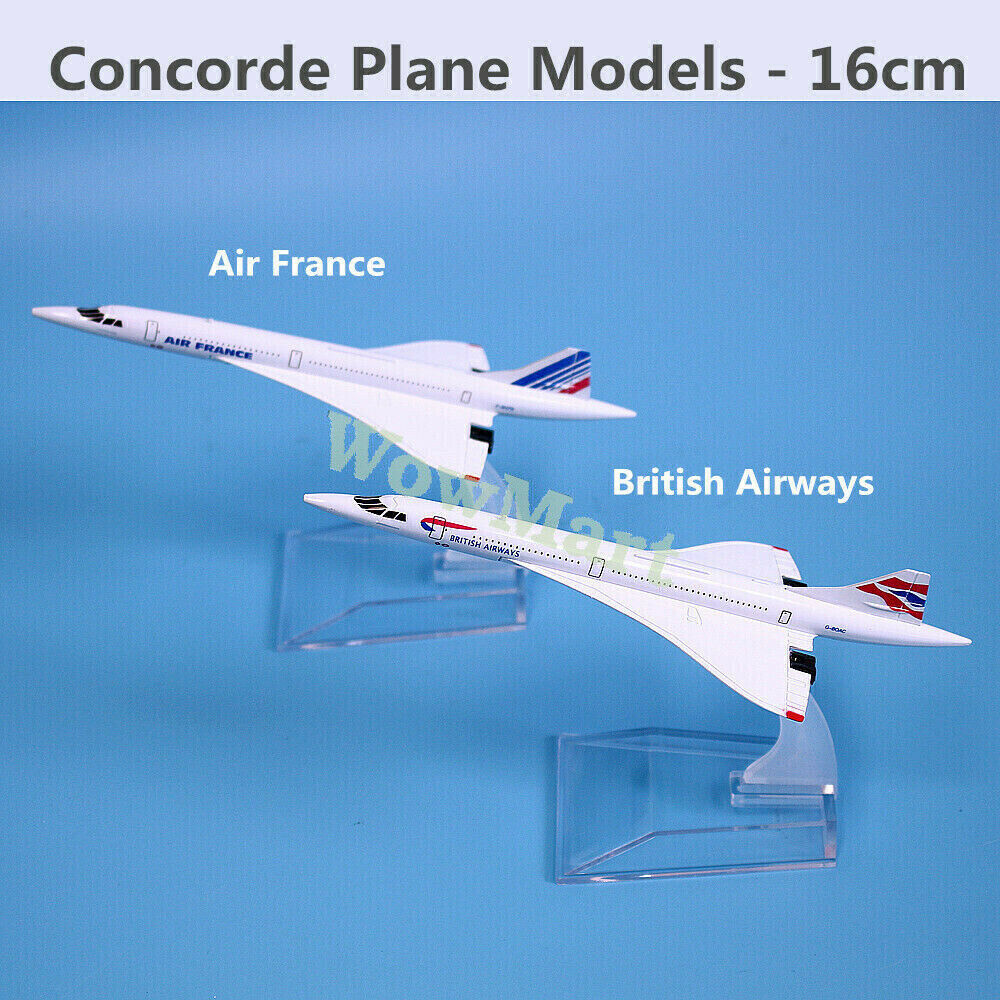 WOWMART.COM.AU -Super Quality Metal 16cm Concorde Plane Model Collection