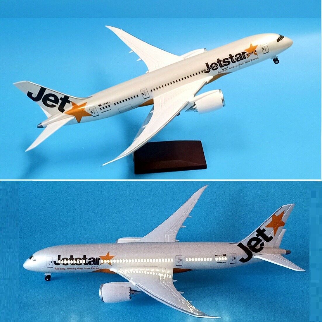 WOWMART.COM.AU -1:130 Jetstar Airways Boeing B787 Plane Model / LED ...