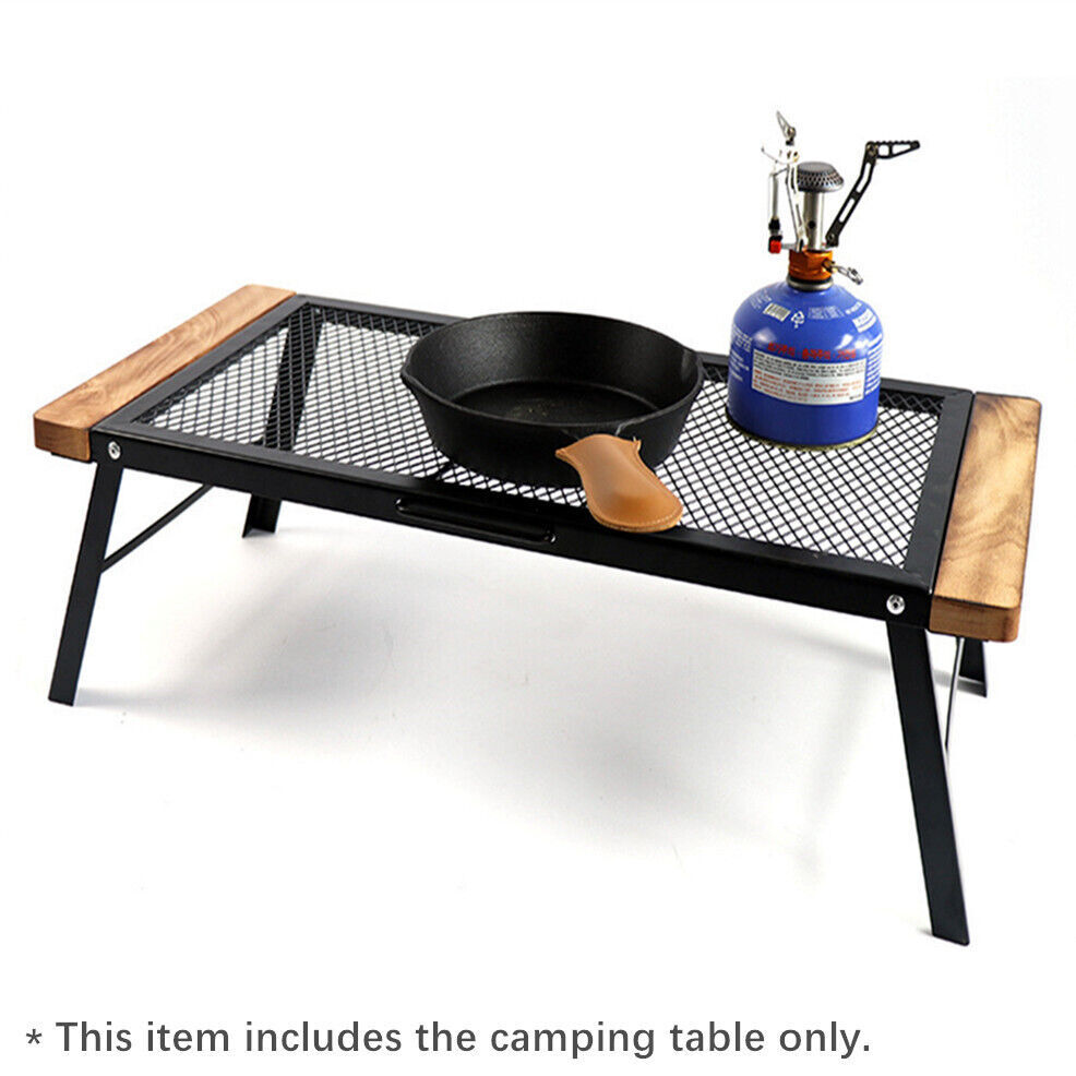 3-In-1 Portable Camping Table Over Campfire Stove Cooking Grill BBQ ...