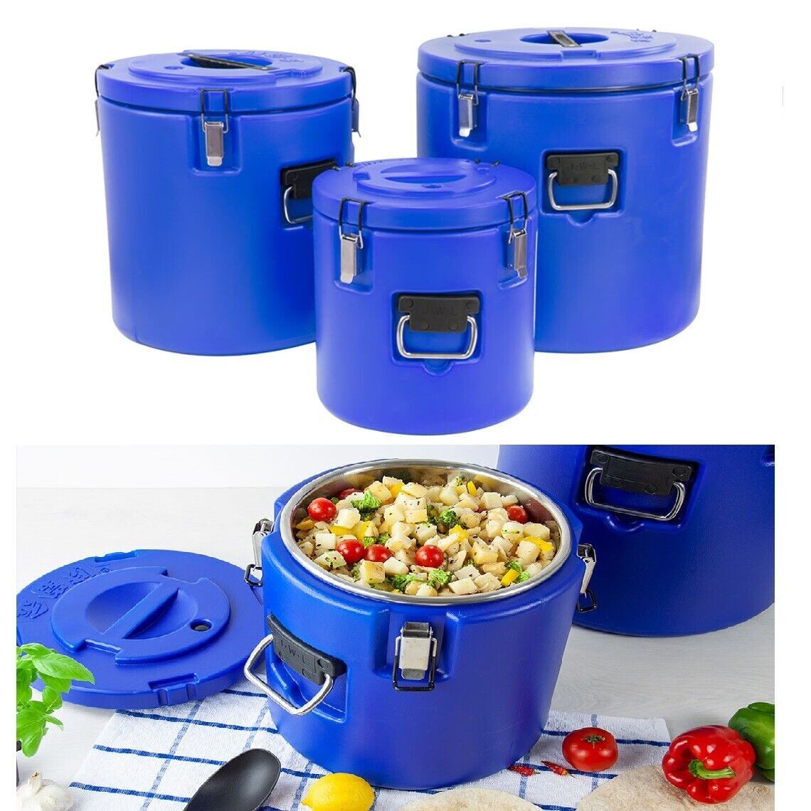 WOWMART.COM.AU -Stainless Steel Insulation Food Barrel Cooler Warmer Drink Dispenser 18-58 Liter