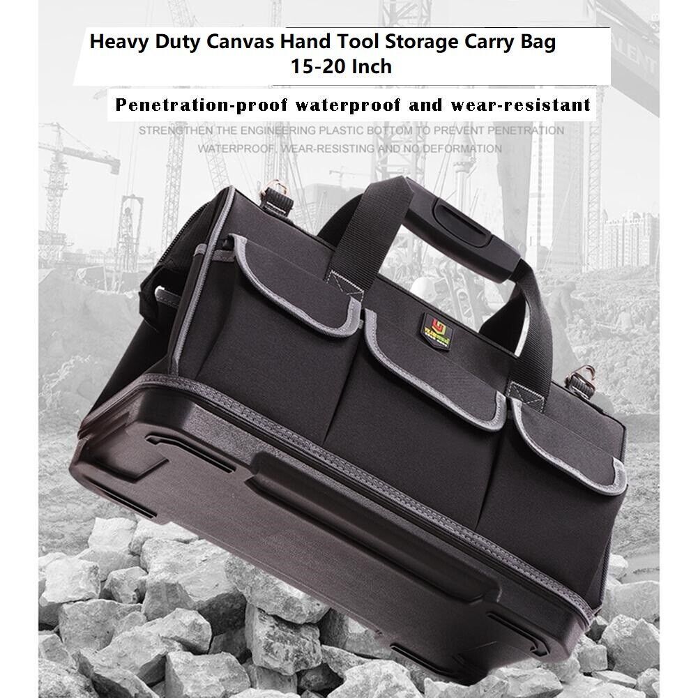 WOWMART.COM.AU -Heavy Duty Canvas Waterproof Hand Tool Bag Electrician ...